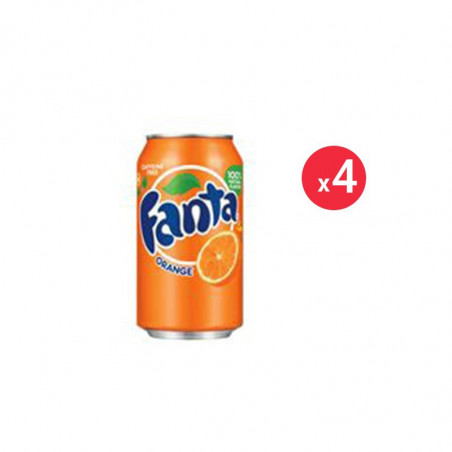Fanta Orange Canette Pack 33CL X4